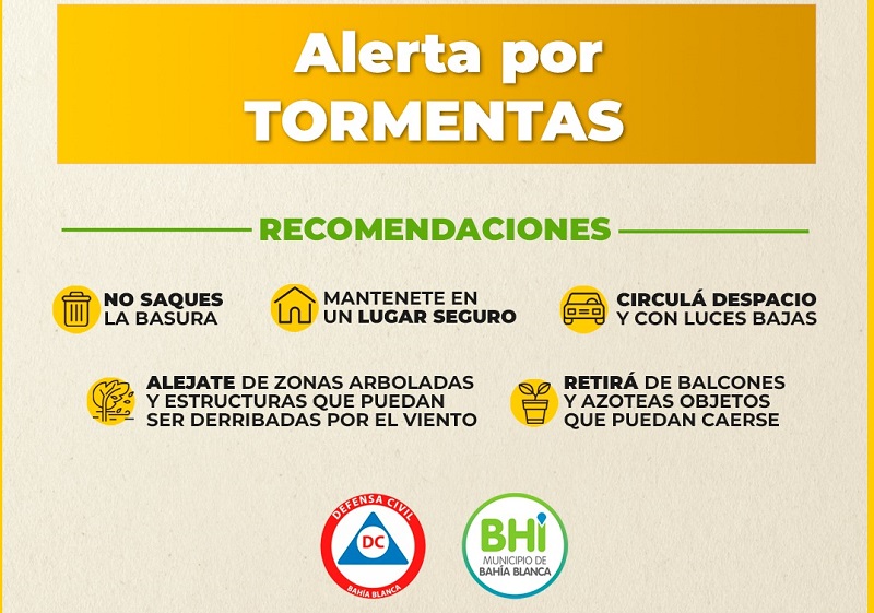 Alerta por tormentas con acumulados importantes de lluvia para la tarde ...